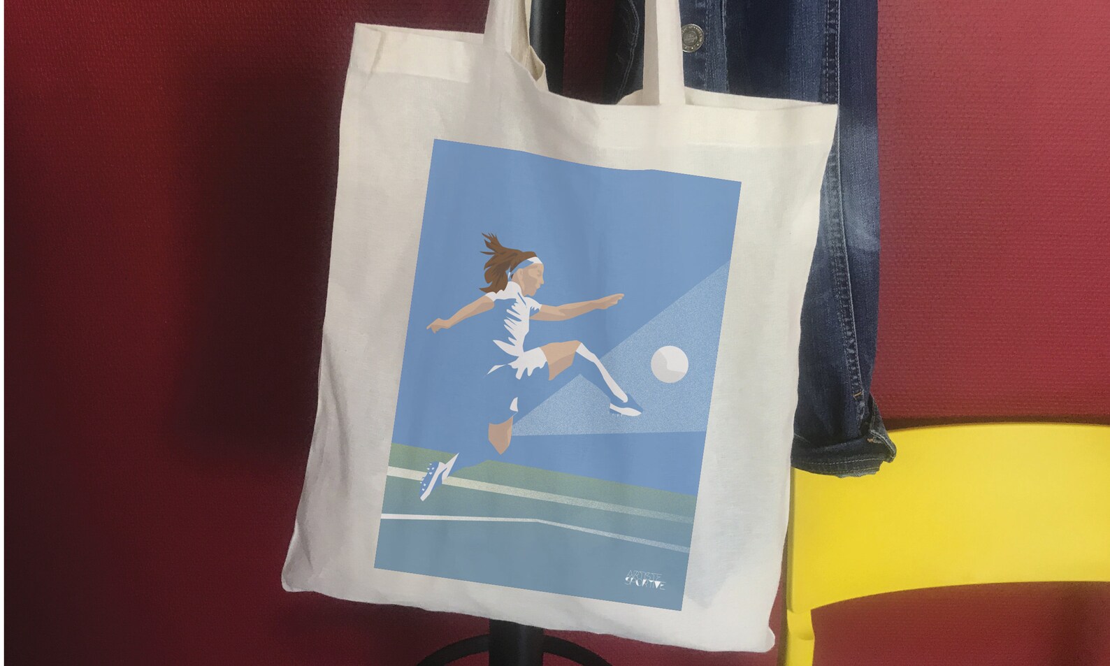 Woman Football Tote Bag Gift to Personalise for Girl or Teen - Etsy