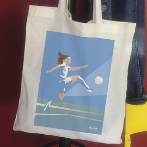 Woman Football Tote Bag Gift to Personalise for Girl or Teen Soccer ...