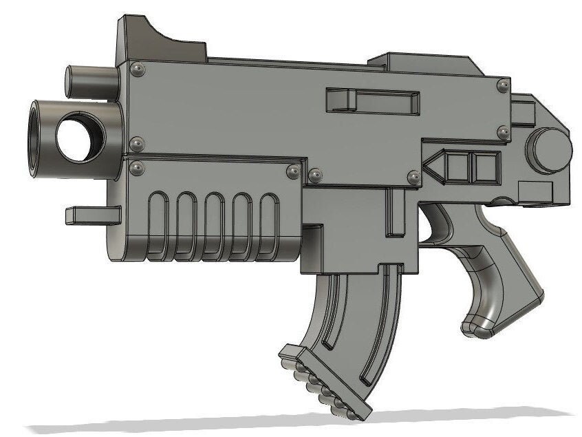 Space Marine Bolter STL File | Etsy