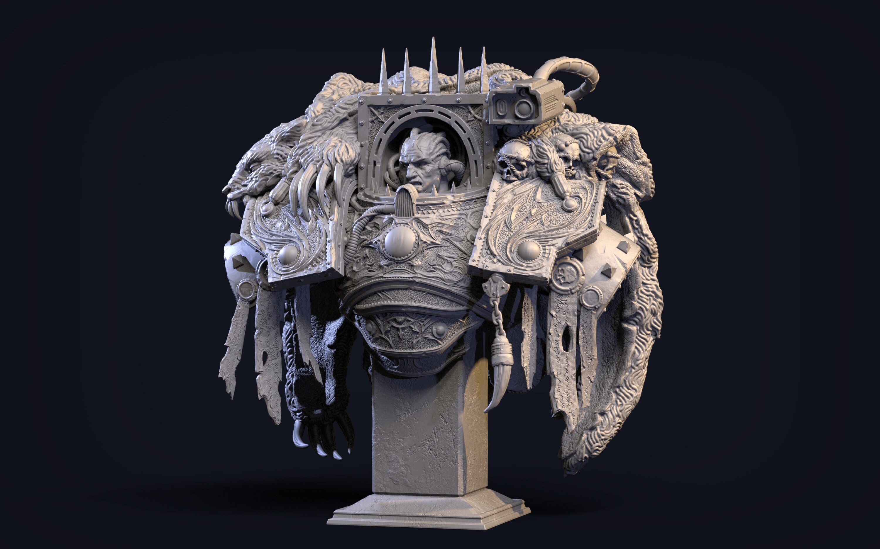 Lunar War Master Primarch Bust | Etsy