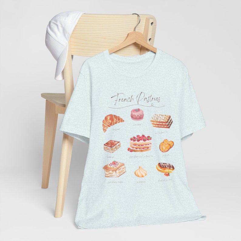 French Pastry Desserts Tshirt, Bread Baker Shirt, Baker Gift, Desserts ...