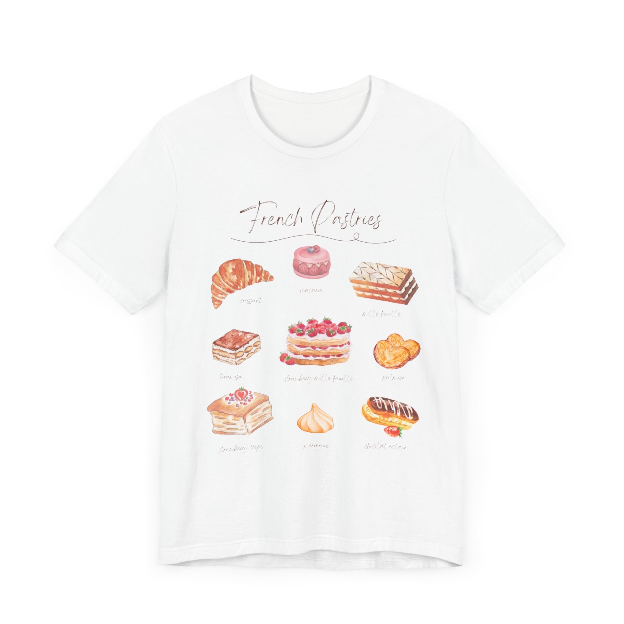 French Pastry Desserts Tshirt, Bread Baker Shirt, Baker Gift, Desserts ...