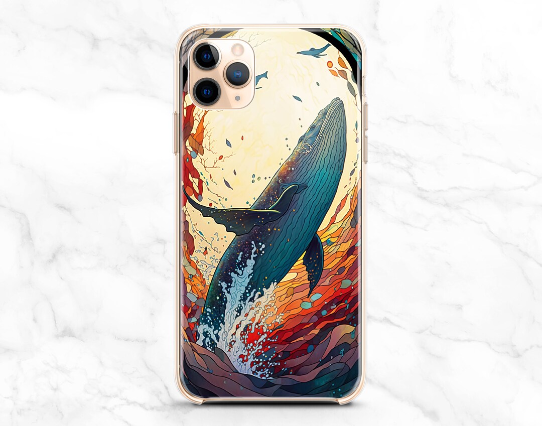 Humpback Whale Phone Case: Sea Ocean Animal Art - Etsy