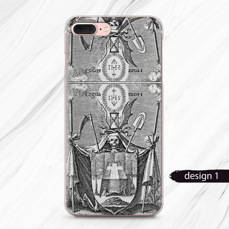 Skull Memento Mori Phone Case: Gothic Skeleton Art - Etsy