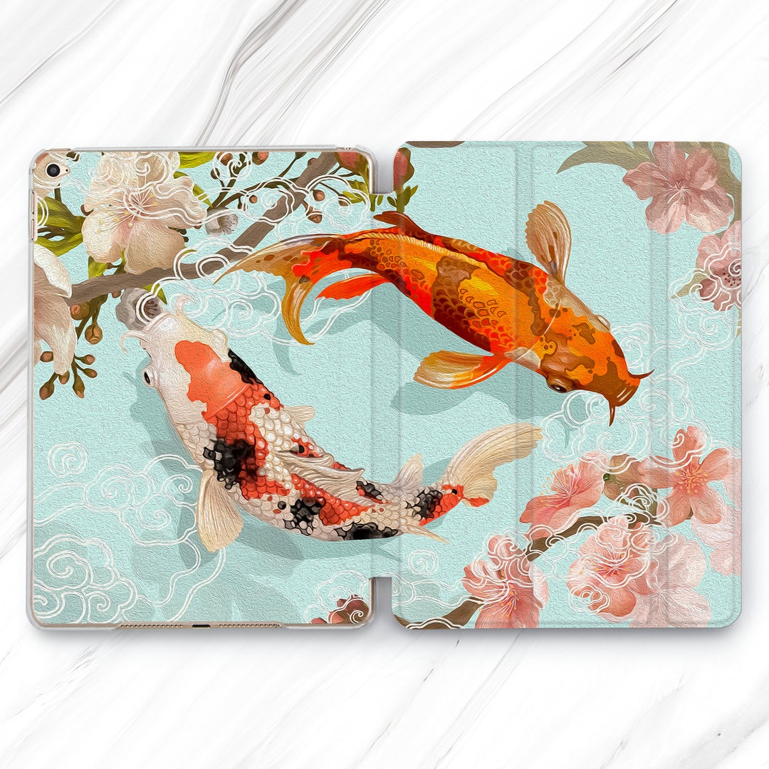 Koi Fish Sakura iPad Case: Watercolor Japan Art - Etsy