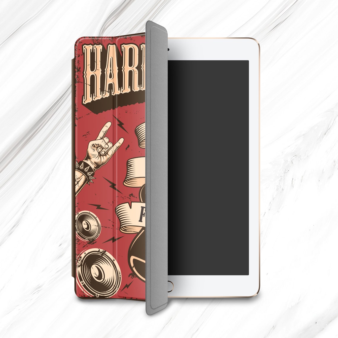 Rock &Roll iPad Pro 12.9 11 10.5 2022 Case Harde Muziek iPad - Etsy ...