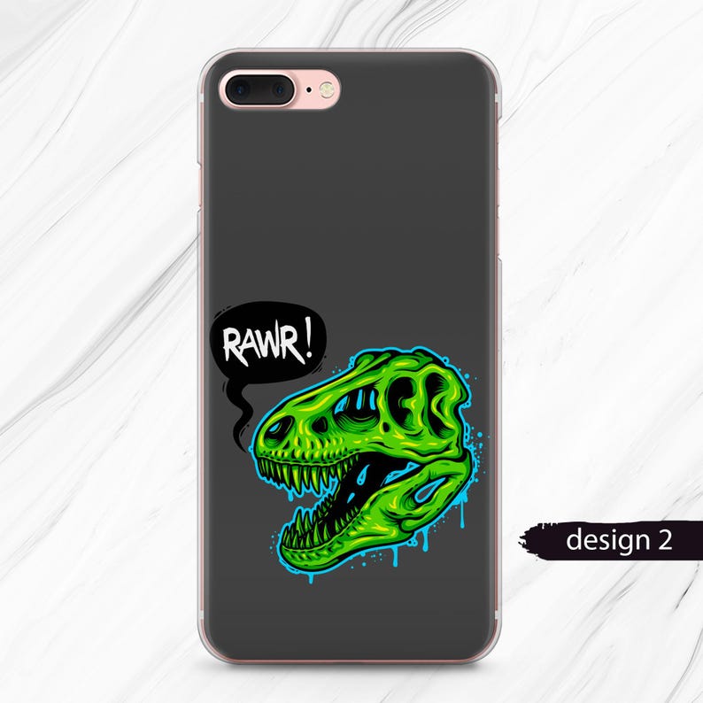 Skull T-rex Dinosaur Phone Case: Jurassic Skeleton Bones - Etsy