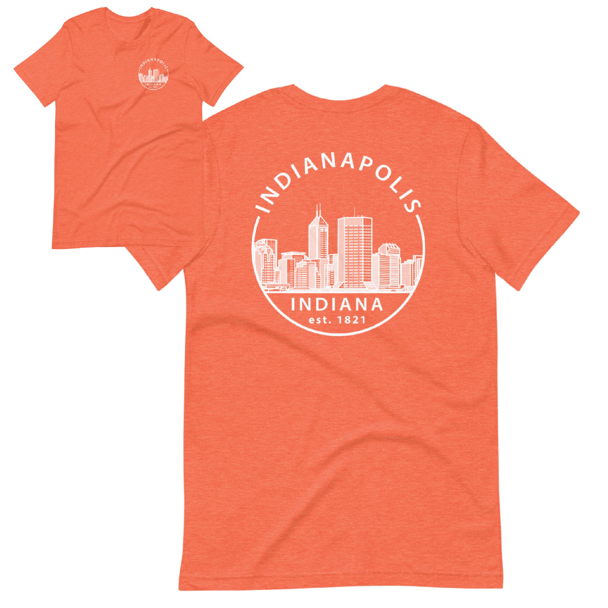 Indianapolis Indiana T-shirt Indiana T-shirt Indianapolis - Etsy