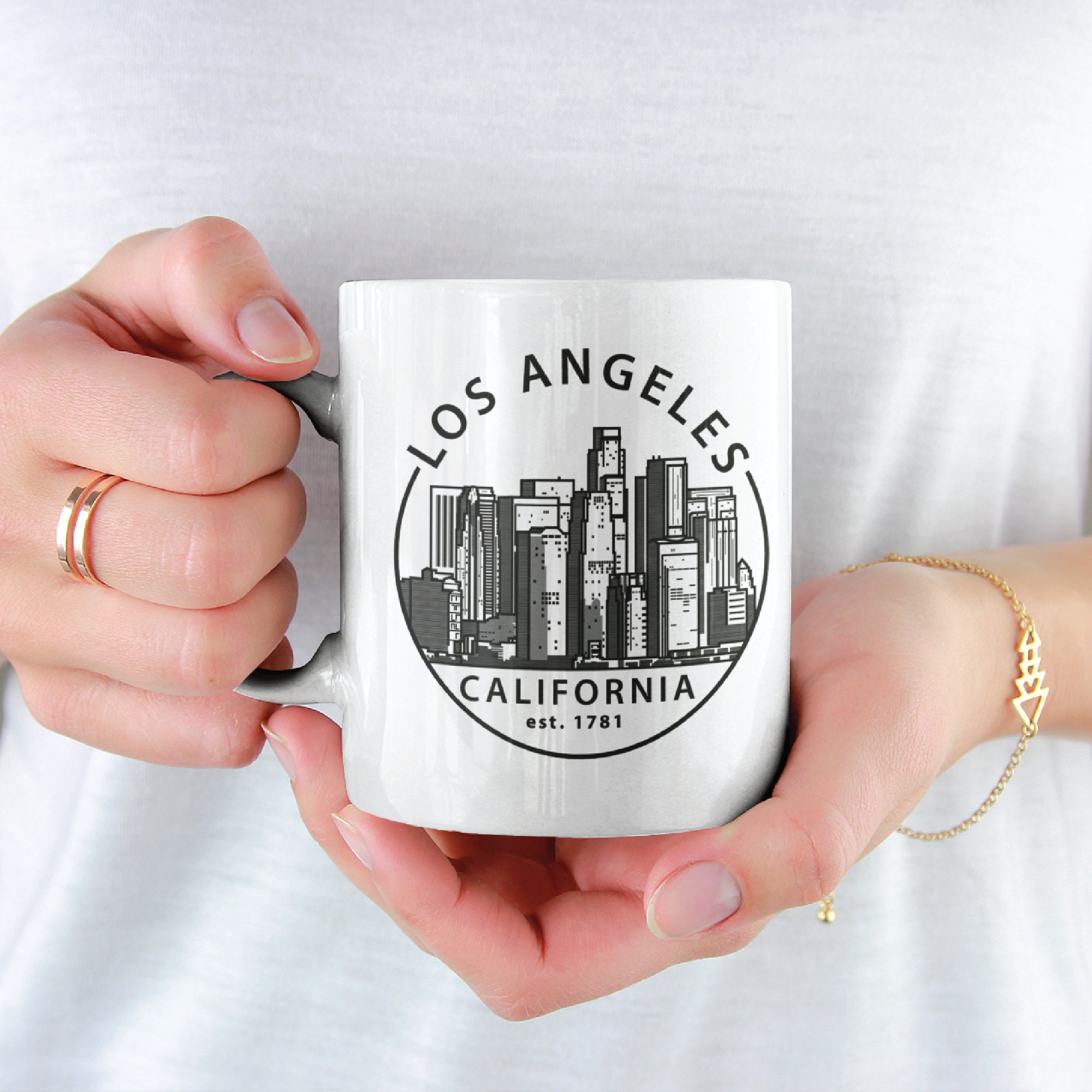 Los Angeles California Coffee Mug Los Angeles Cup Los - Etsy