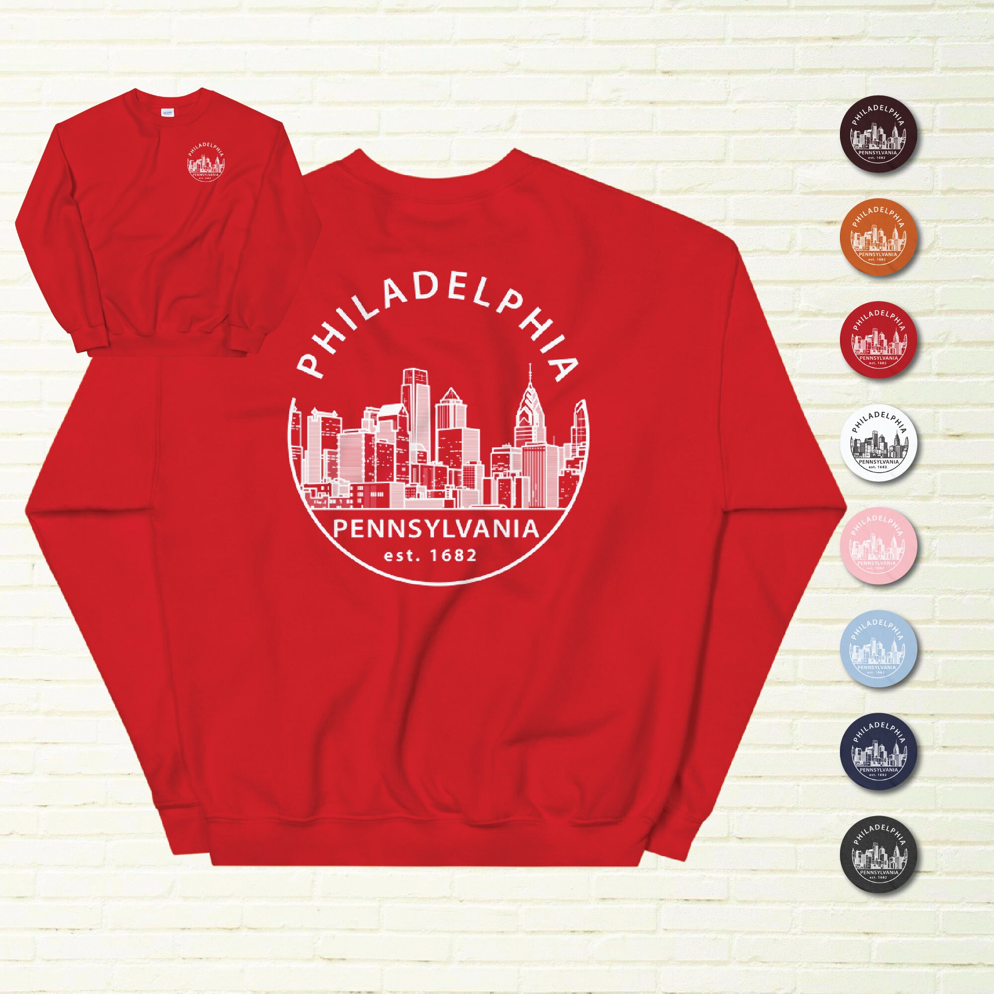Philadelphia Pennsylvania Sweatshirt Pennsylvania Sweatshirt Philly ...