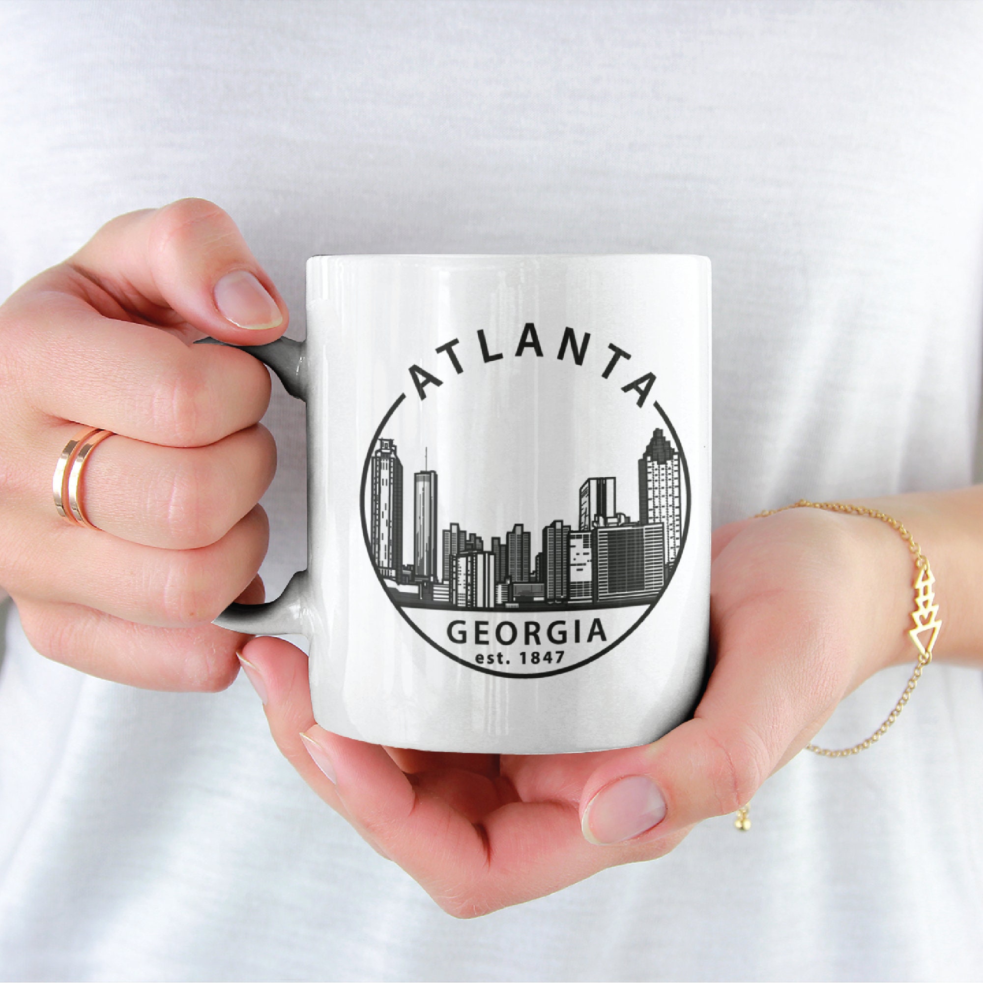 Atlanta Georgia Mug Atlanta Falcons Atlanta Gift Georgia - Etsy