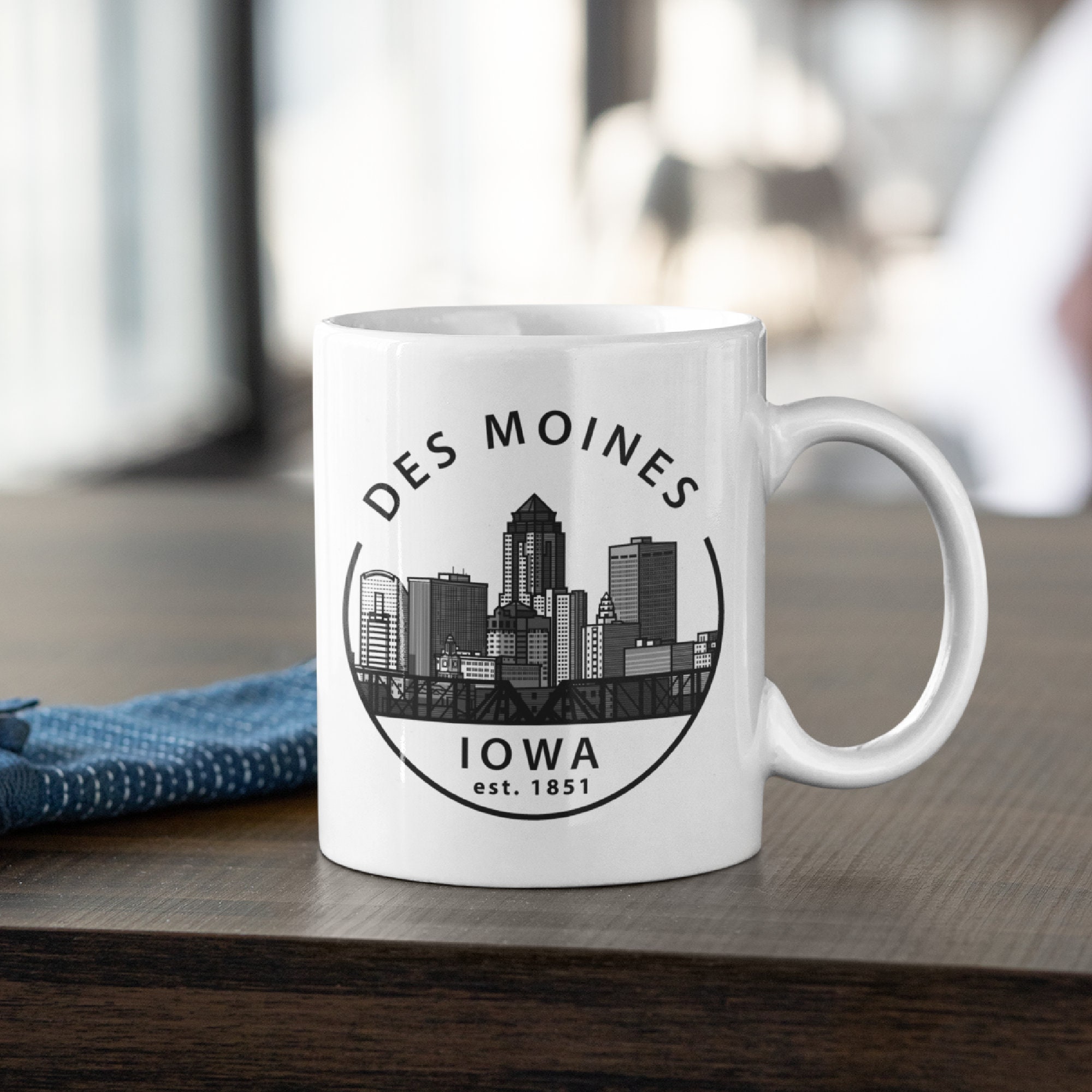 Des Moines Iowa Coffee Mug Des Moines Cup Des Moines Iowa | Etsy