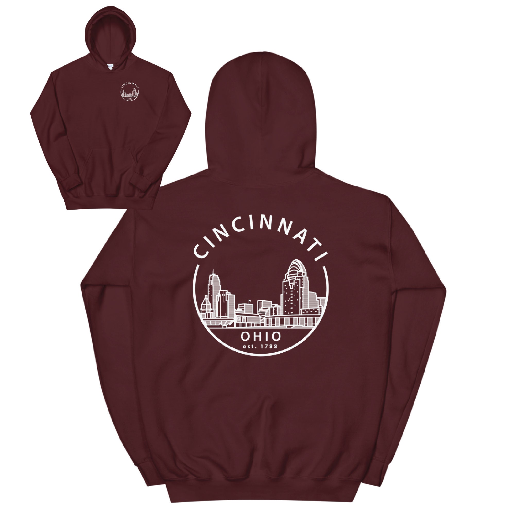 Cincinnati Ohio Hoodies University of Cincinnati | Etsy