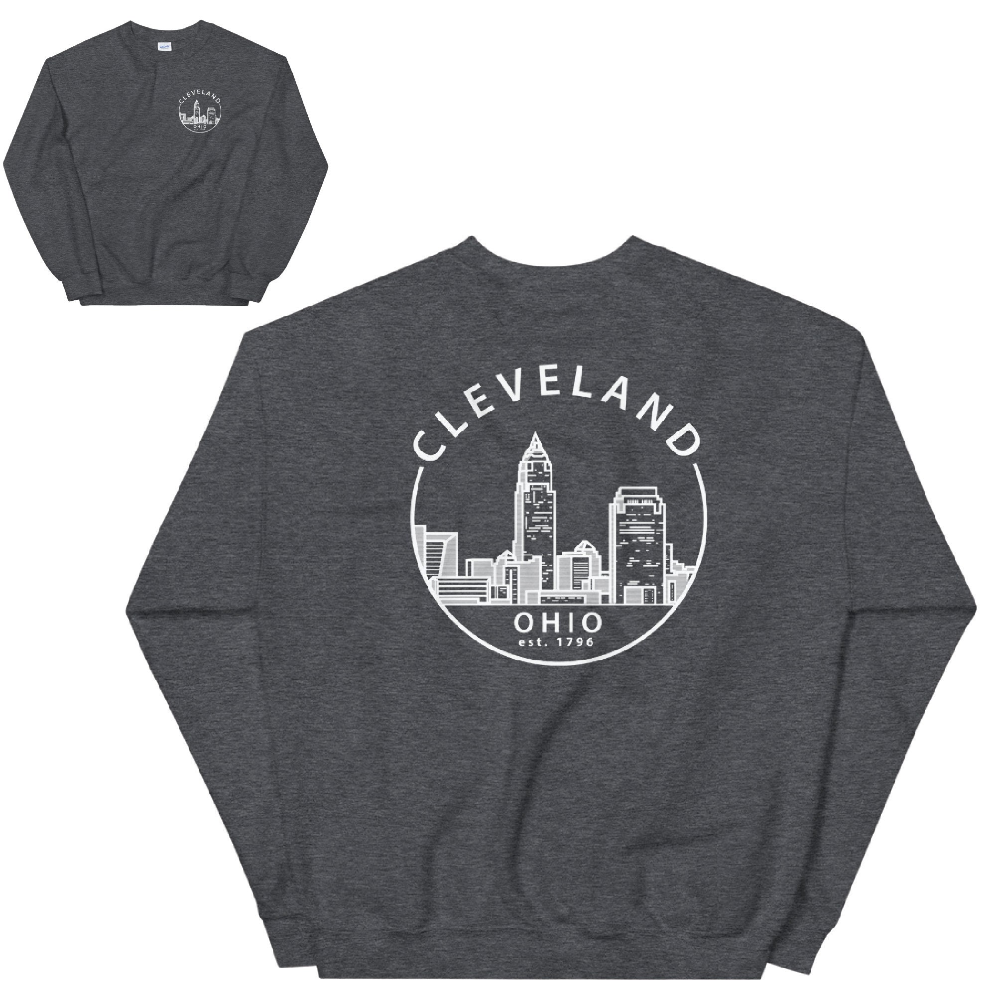 Cleveland Ohio Sweatshirts Cleveland Ohio Skyline Cleveland Ohio ...