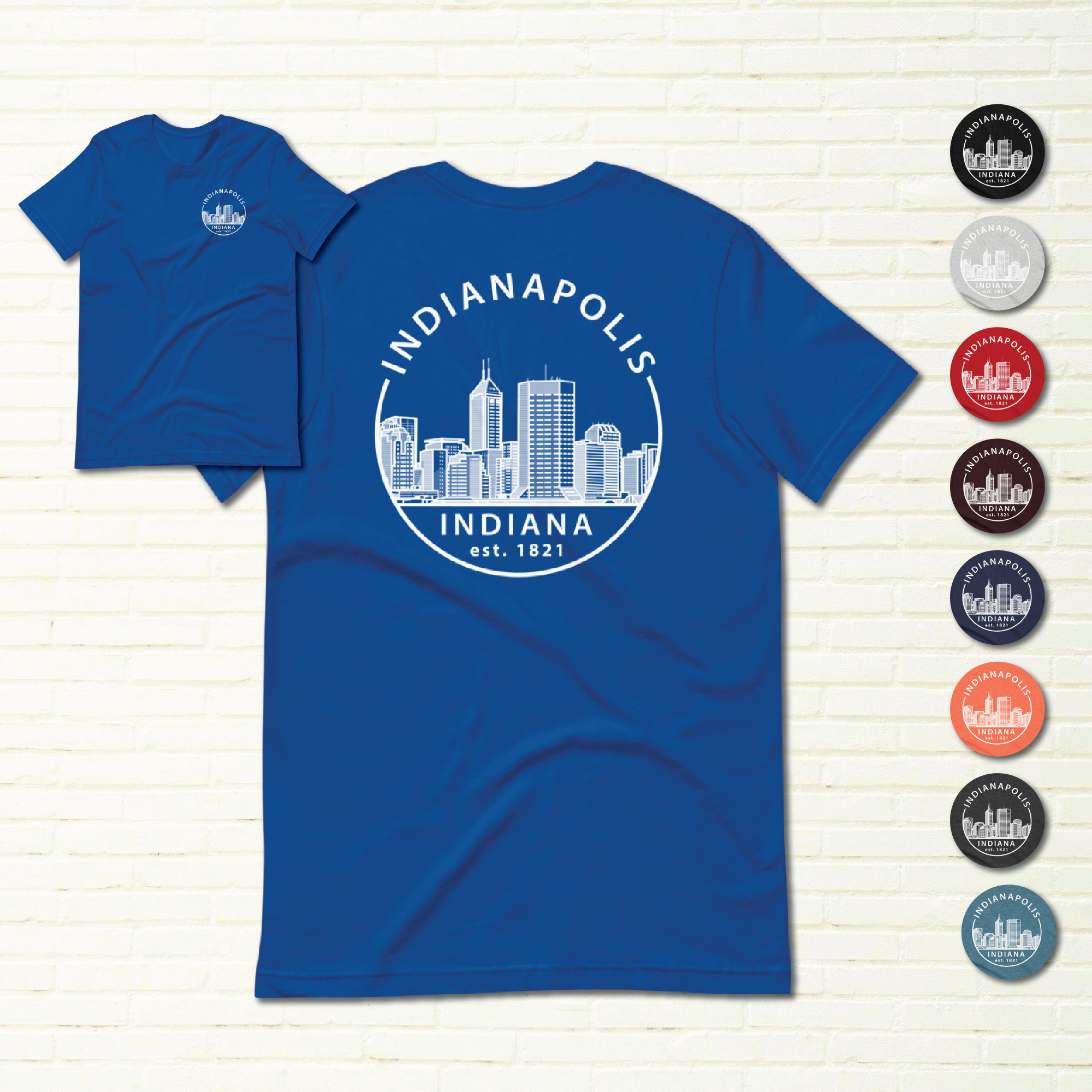 Indianapolis Indiana T-shirt Indiana T-shirt Indianapolis - Etsy