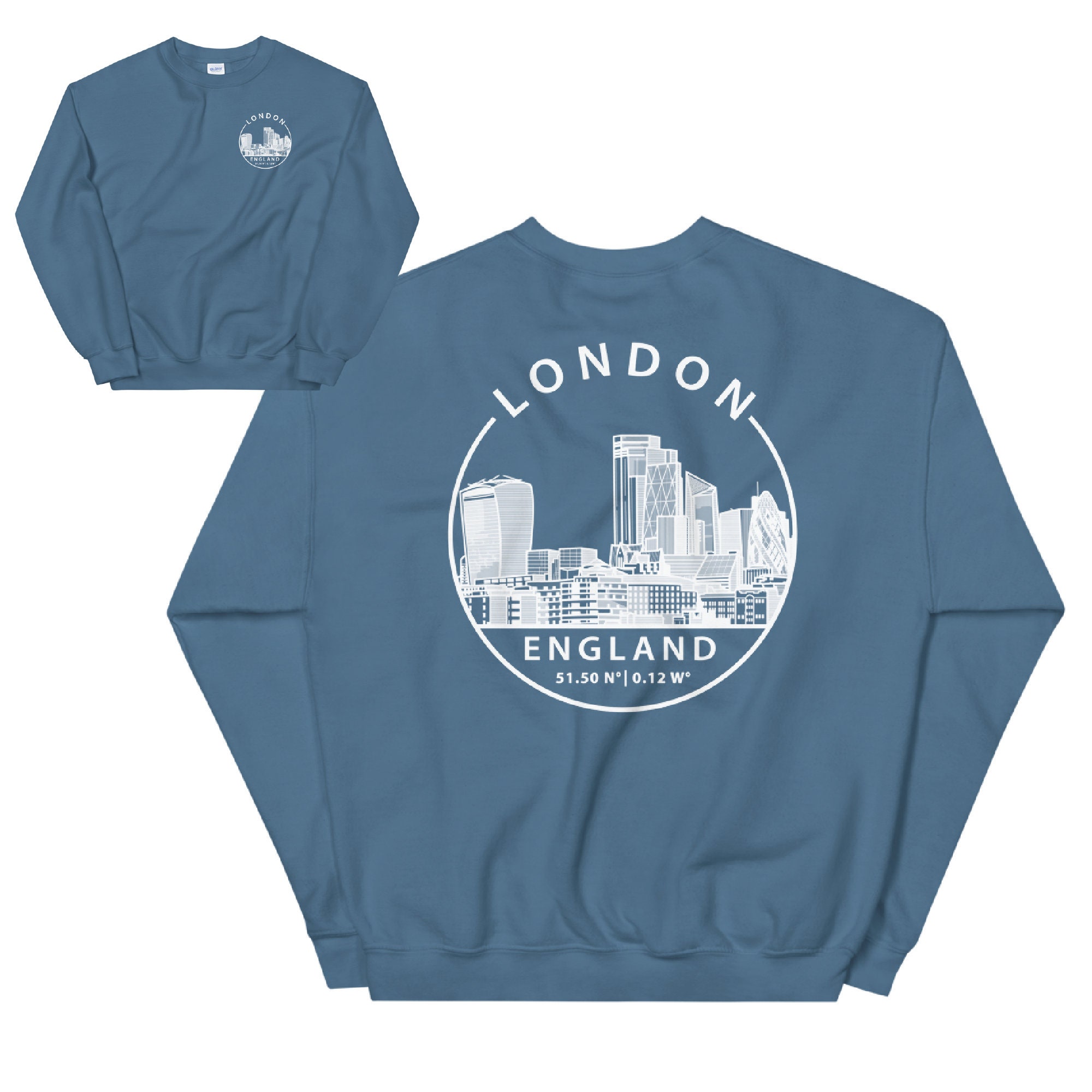 London England Sweatshirts London England Skyline London Crewneck ...