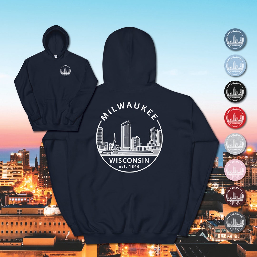 Milwaukee Wisconsin Hoodie / Wisconsin Hoodie / Milwaukee Gift ...