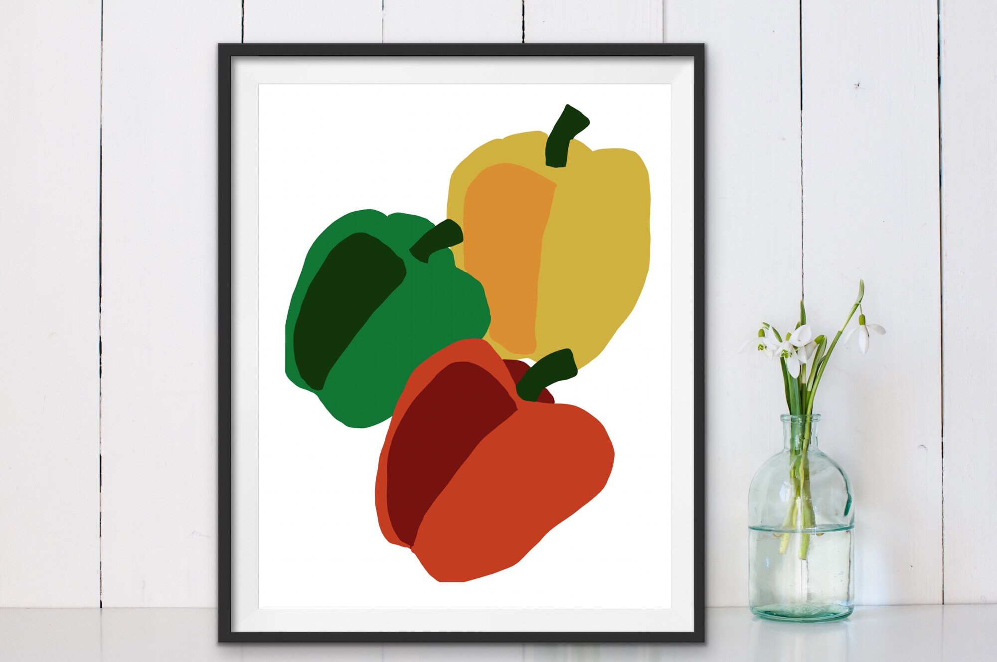 Pepper Print Illustration Art Minimal Print Pepper Art | Etsy