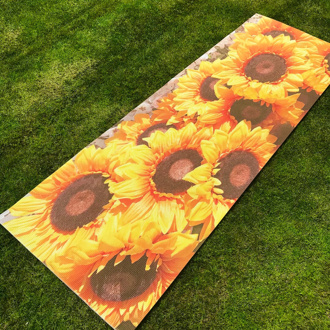 Sunflower Yoga Mat - Etsy