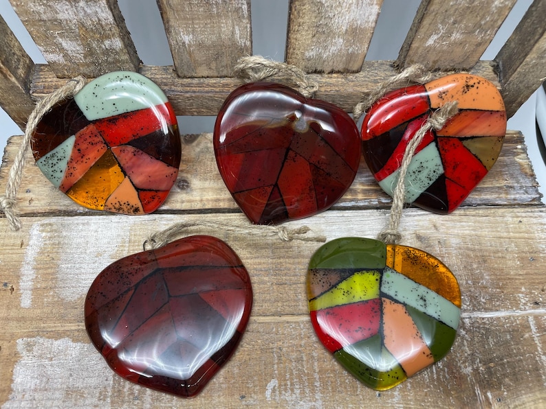 Fused Glass Fall Leaves - Etsy