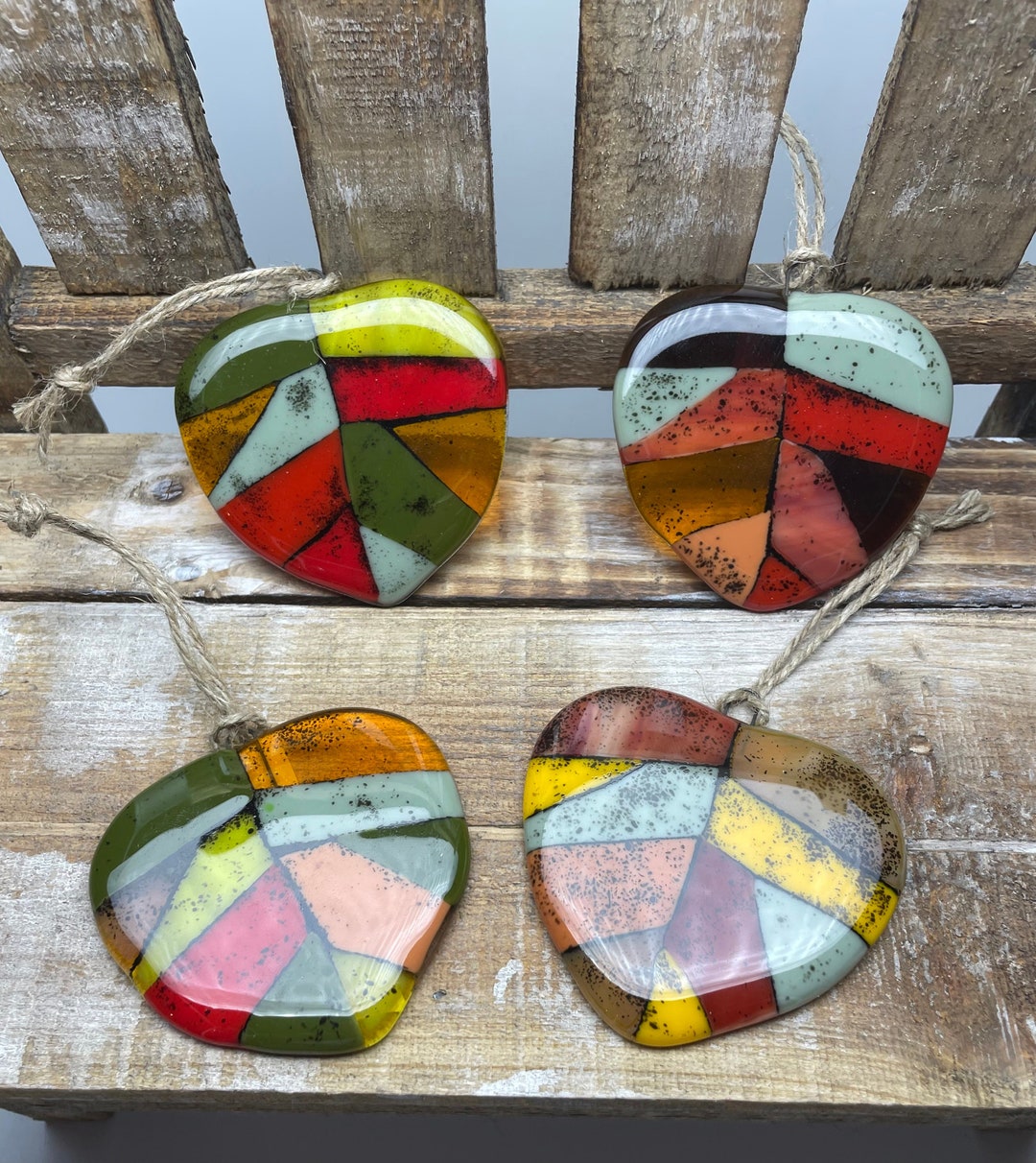 Fused Glass Fall Leaves - Etsy
