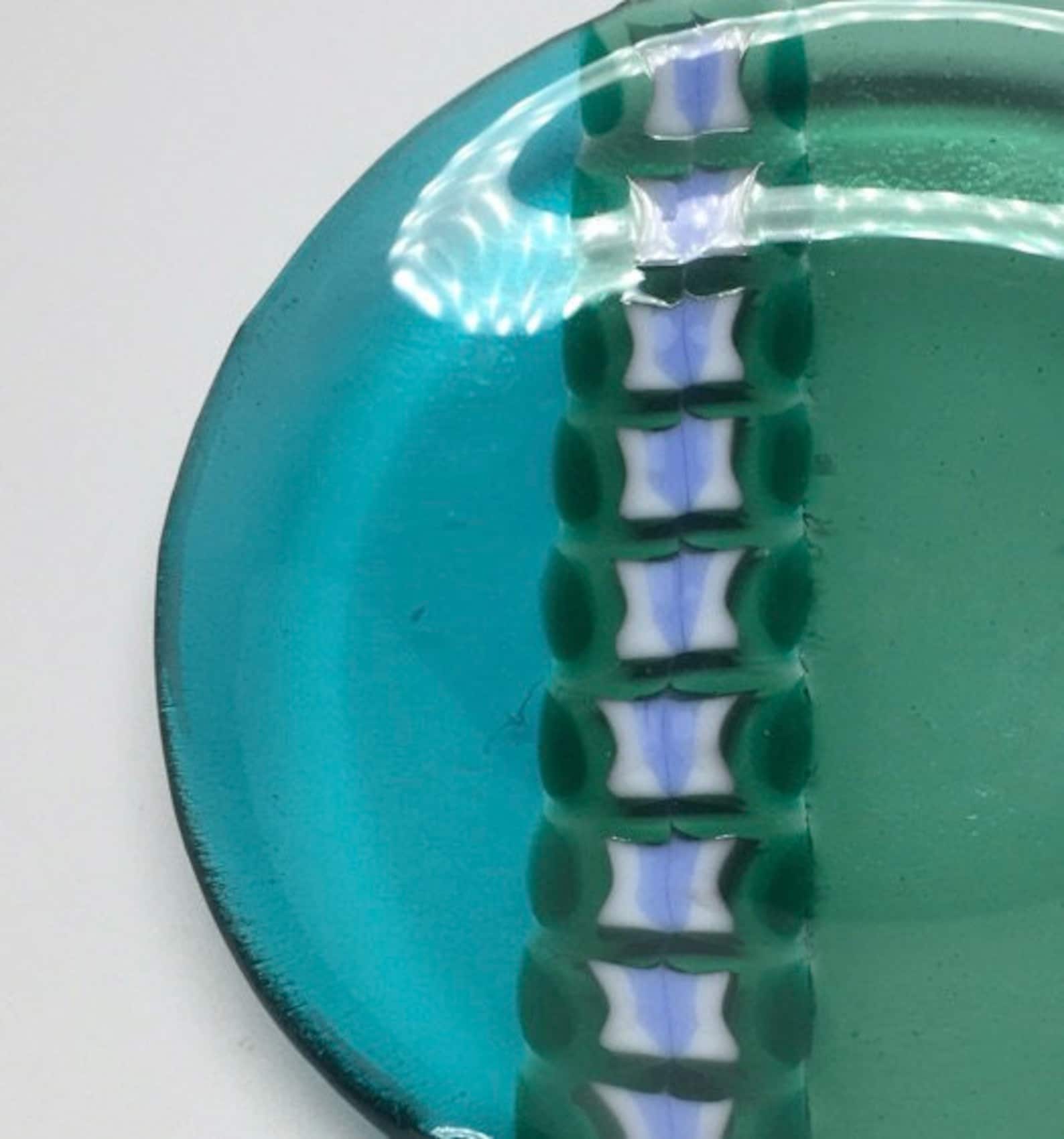 Fused Glass Bowl With Murrini Accents - Etsy