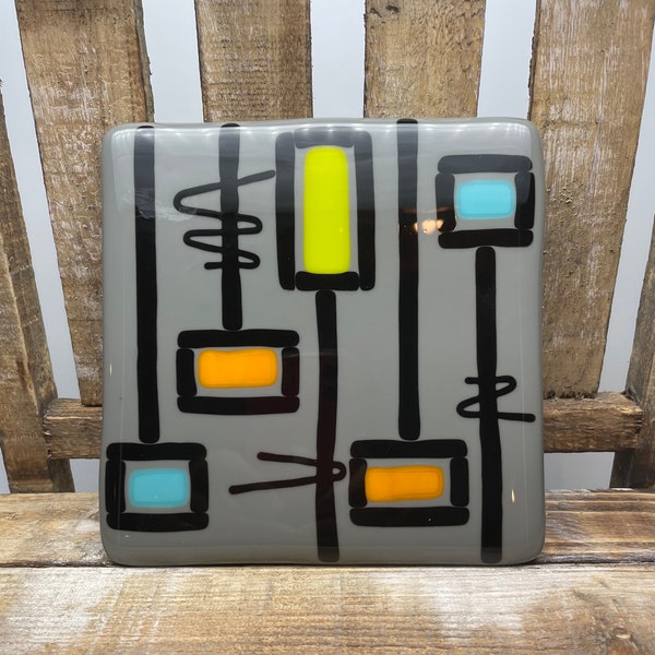 Fused Glass Trivet - Etsy