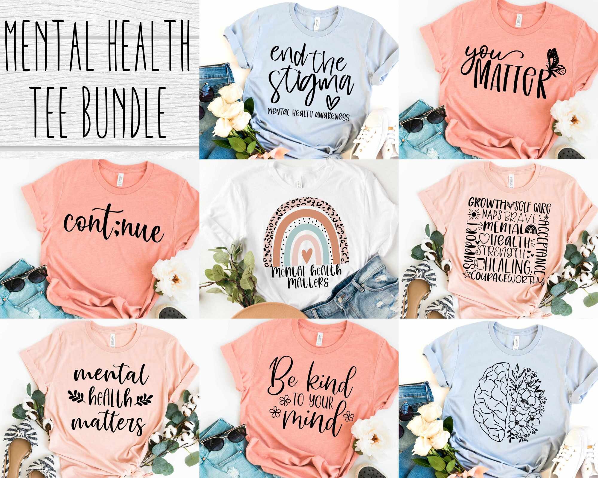 Mental Health Svg Bundle Counselor Tee Bundle Mental Etsy