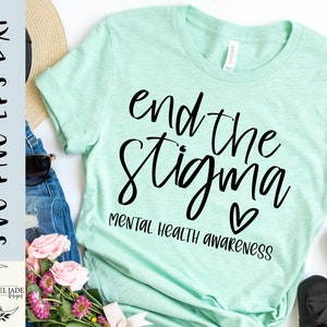 End the Stigma Svg, Mental Health Svg, Are U Okay Svg, Ribbon Svg, You ...