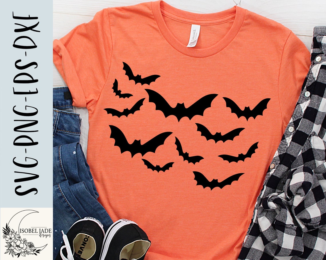 Bats SVG Design Halloween SVG File for Cricut Halloween - Etsy
