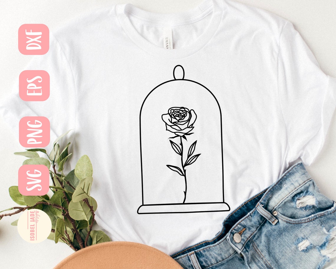Rose Svg Flower Svg Belle Svg Jar Svg Mason Jar Svg Line - Etsy Australia