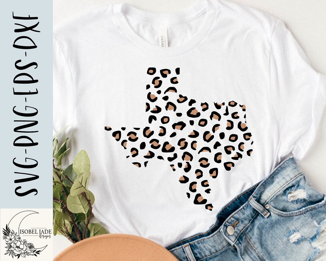 Leopard Texas SVG design Texas proud SVG file for Cricut | Etsy
