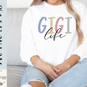 Gigi Life Svg, Gigi Svg, Shirt, I Love My Grandkids Svg, Heart Svg ...