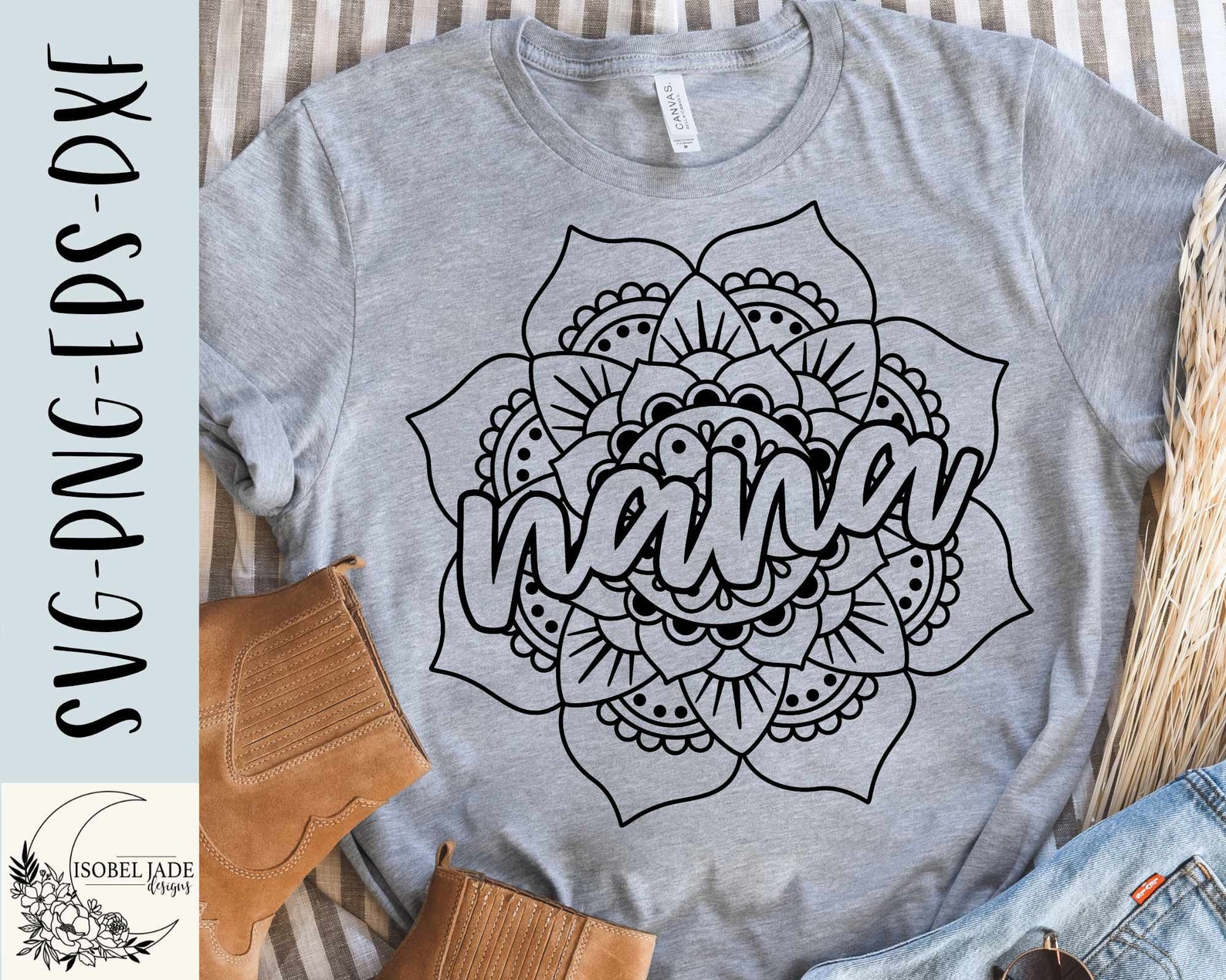 Nana SVG Design Nana Mandala SVG File for Cricut Nana | Etsy