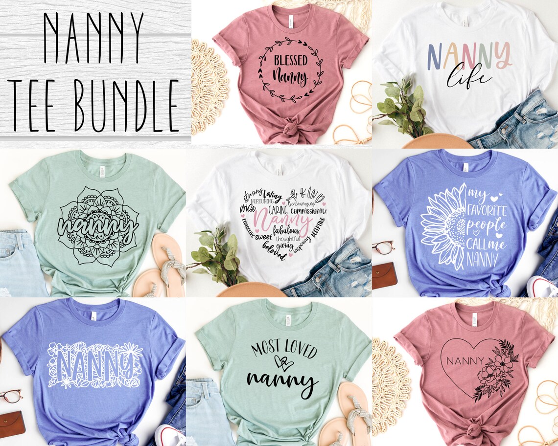 Nanny SVG Bundle Design Nanny Bundle SVG File for Cricut - Etsy