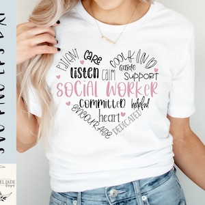 Heart of a Social worker svg Social worker svg Heart svg | Etsy