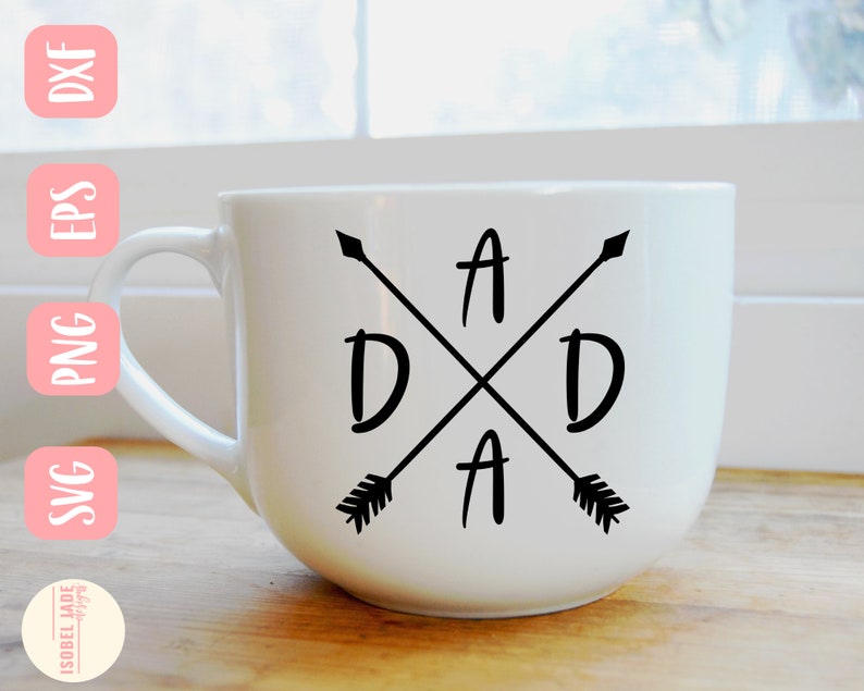 Dada SVG Design dad Shirt SVG File for Cricut Dad Arrows - Etsy
