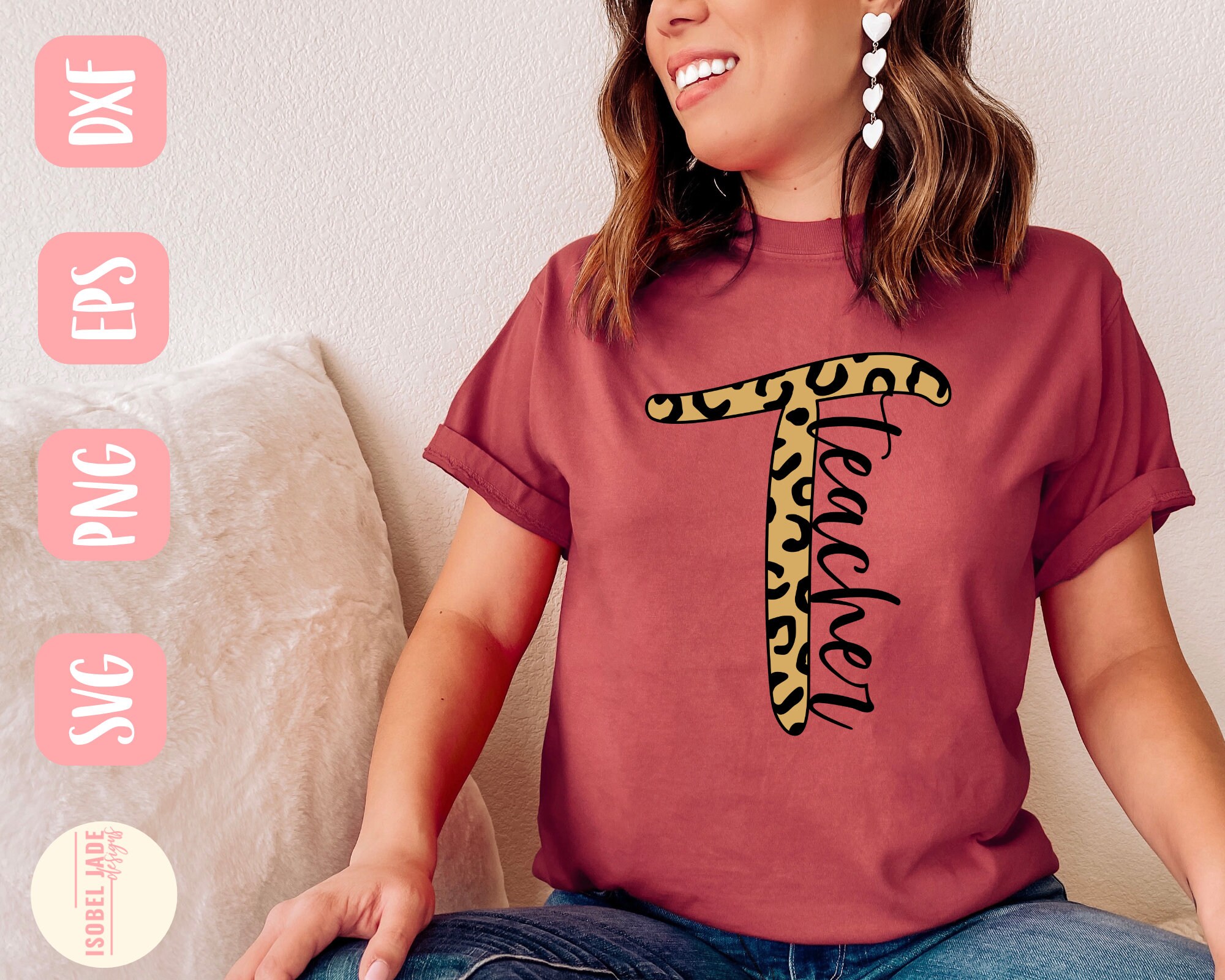 Teacher Leopard Svg Teacher Svg Leopard Print Svg Teacher - Etsy