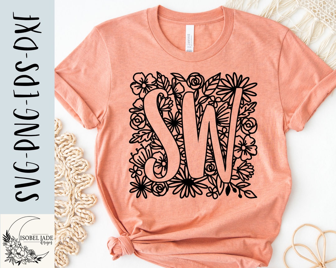 Social Worker Svg, SW Flower Svg, Flower Svg, Shirt, Social Worker ...