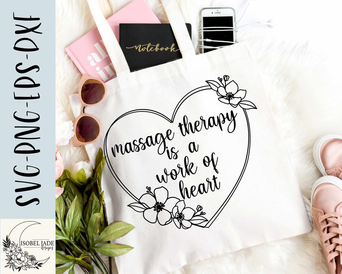 Massage Therapy Svg Massage Therapy is a Work of Heart Svg | Etsy