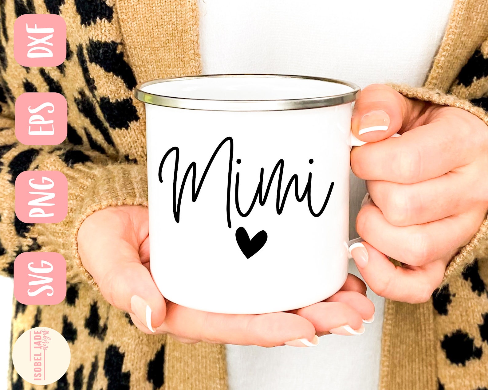 Mimi SVG Design Heart SVG File for Cricut Mothers Day SVG - Etsy