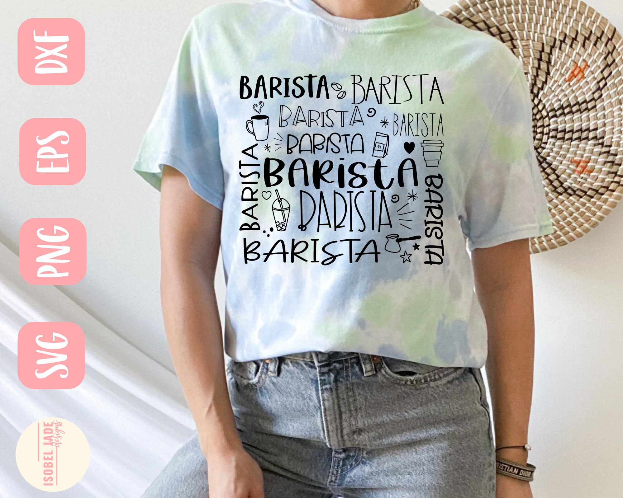 Barista SVG Design Coffee SVG File for Cricut Subway Art | Etsy