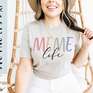 Meme Life Svg, Meme Svg, Shirt, I Love My Grandkids Svg, Heart Svg ...