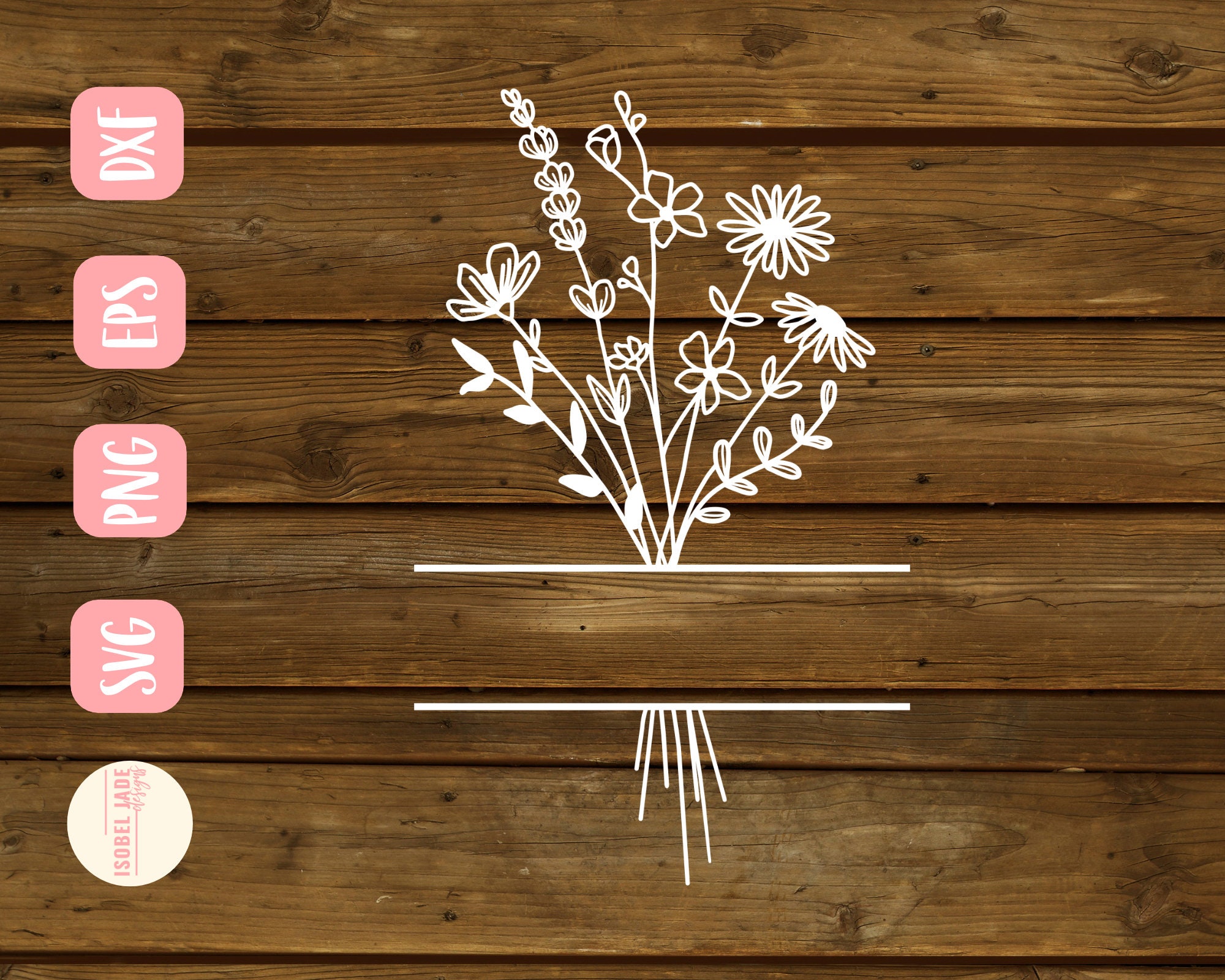 Wildflowers Svg, Flower Svg, Floral Svg, Shirt, Name Flower Svg, Flower ...