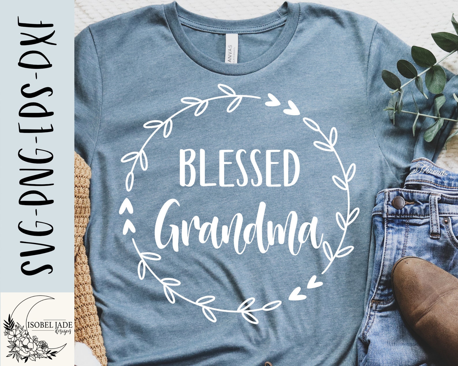 Blessed Grandma SVG Design Grandma SVG File for Cricut - Etsy