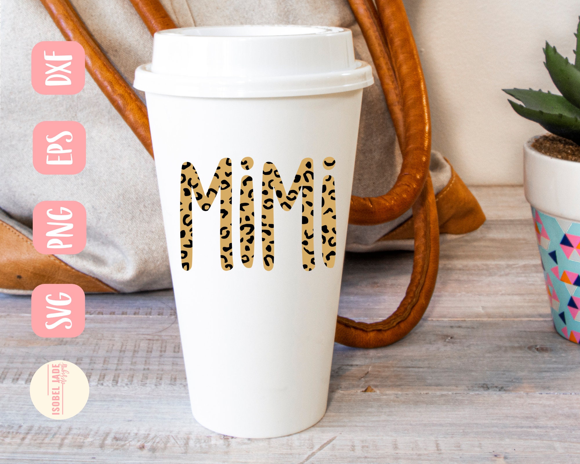 Mimi SVG Design Leopard Print SVG File for Cricut Best - Etsy