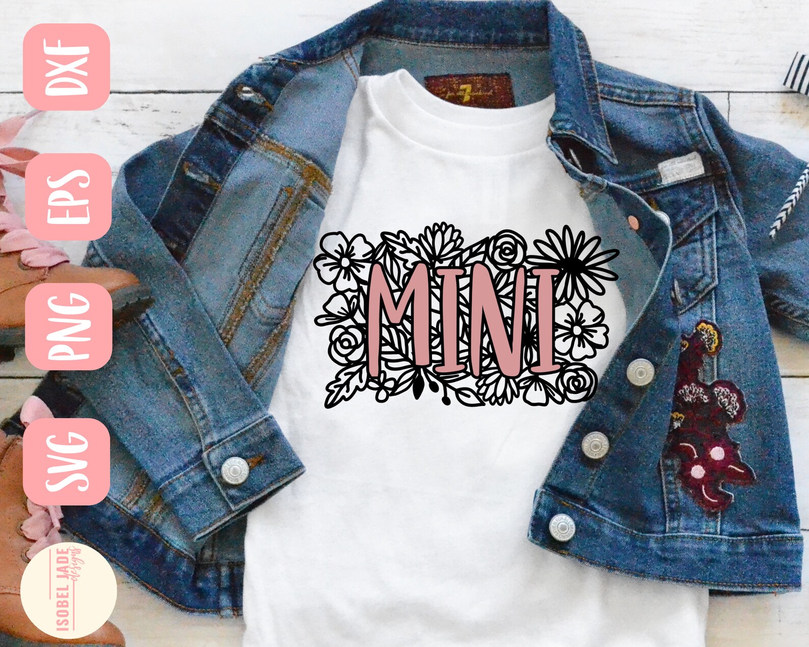 Mini SVG Design Flower Mini SVG File for Cricut Baby - Etsy