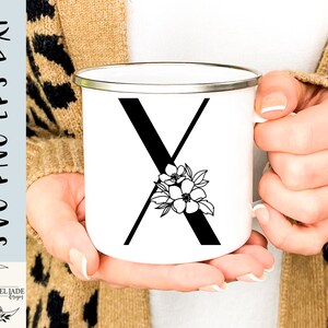 Letter X Svg Monogram Svg Name Svg Floral Letter Svg - Etsy