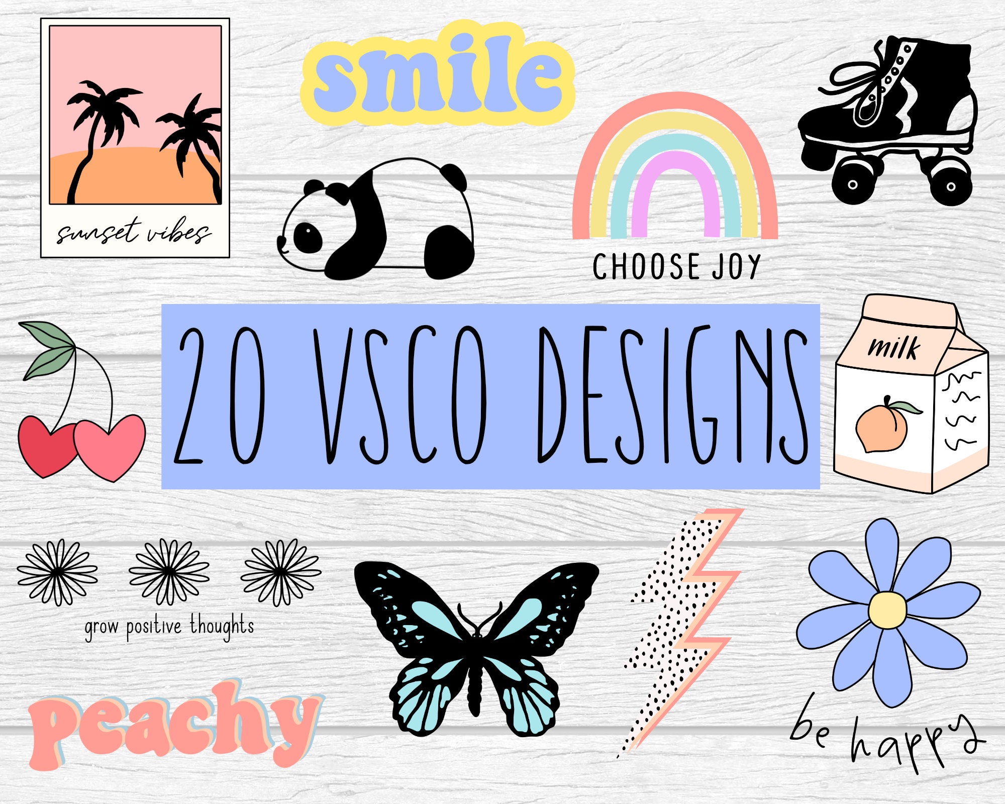 VSCO SVG Bundle Big Bundle SVG File for Cricut Vsco Teen - Etsy UK
