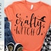 Crafty Witch SVG Design - Halloween SVG File for Cricut - Witch Shirt ...